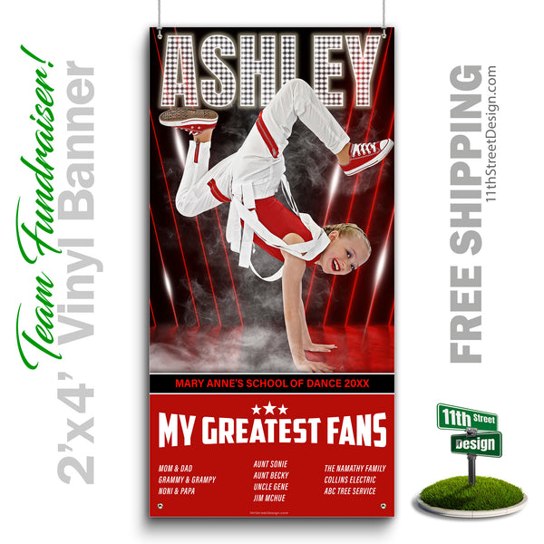 11th Street Design | Sports Fundraising Banner | All Star Dance