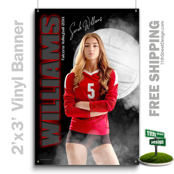 11th Street Design | Custom Sports Banner | From The Shadows Volleyball