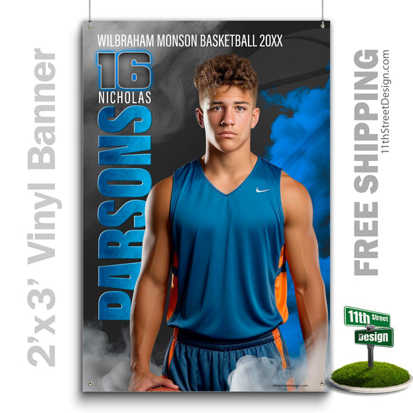 11th Street Design | Custom Sports Banner | Sports Legends Basketball