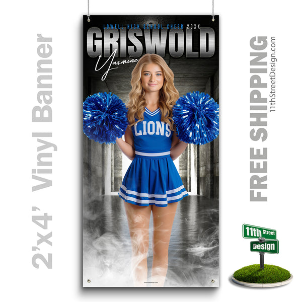 11th Street Design | Custom Sports Banner | Our House Cheer