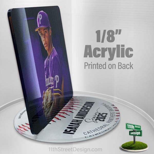 11th Street Design | Custom Acrylic Plaque | The GOAT Baseball