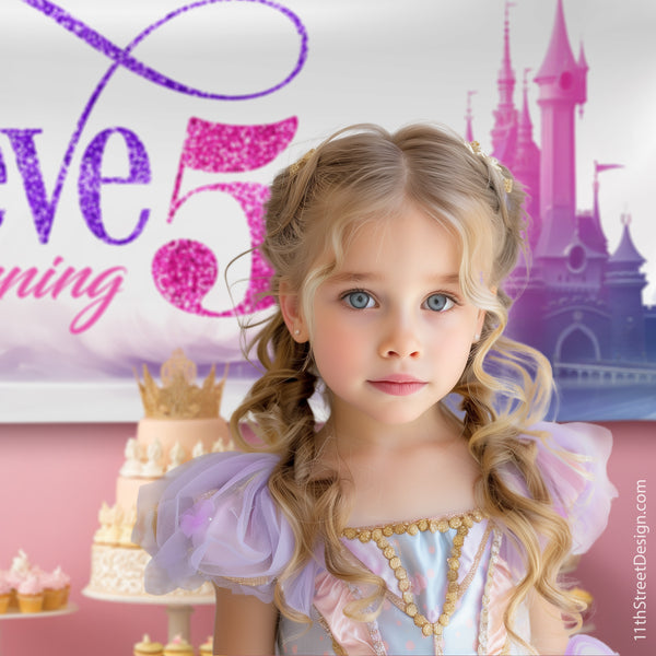 11th Street Design | Custom Princess Birthday Party Banner